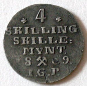 4 Skilling 1809 - Norges Metallsøkerforening | Museum