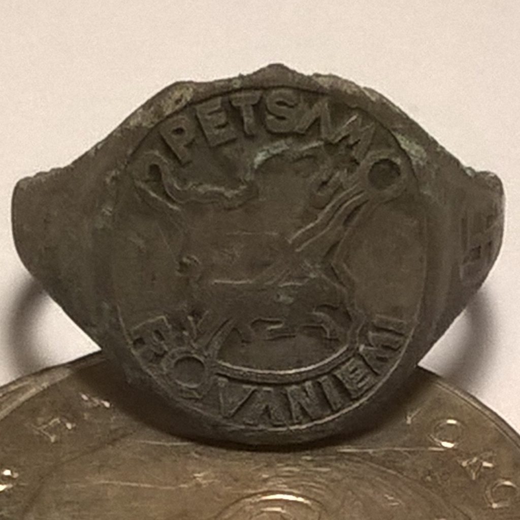 Ring Petsamo Rovaniemi - Norges Metallsøkerforening | Museum