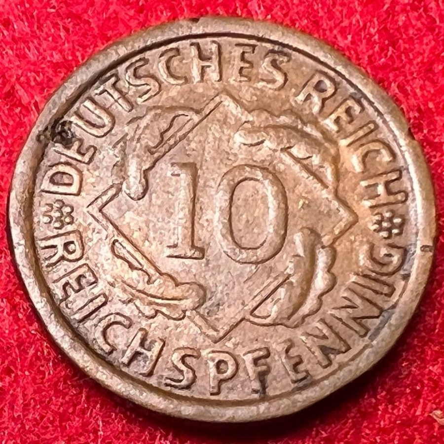 10 Reichspfennig 1929 (Berlin) - Norges Metallsøkerforening | Museum